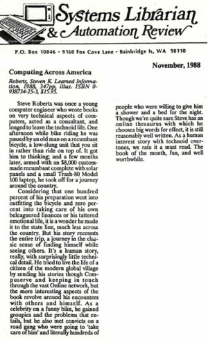 Computing Across America book review - Systems Librarian - Nomadic ...