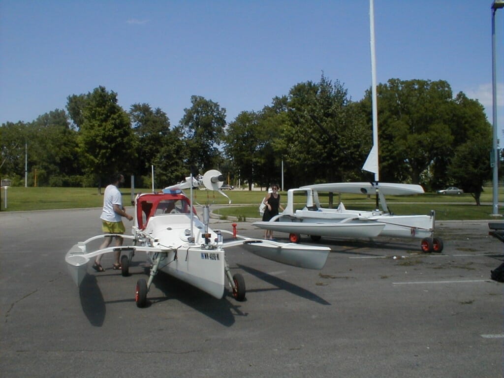 The Microships staging for Lake Monona - Nomadic Research Labs